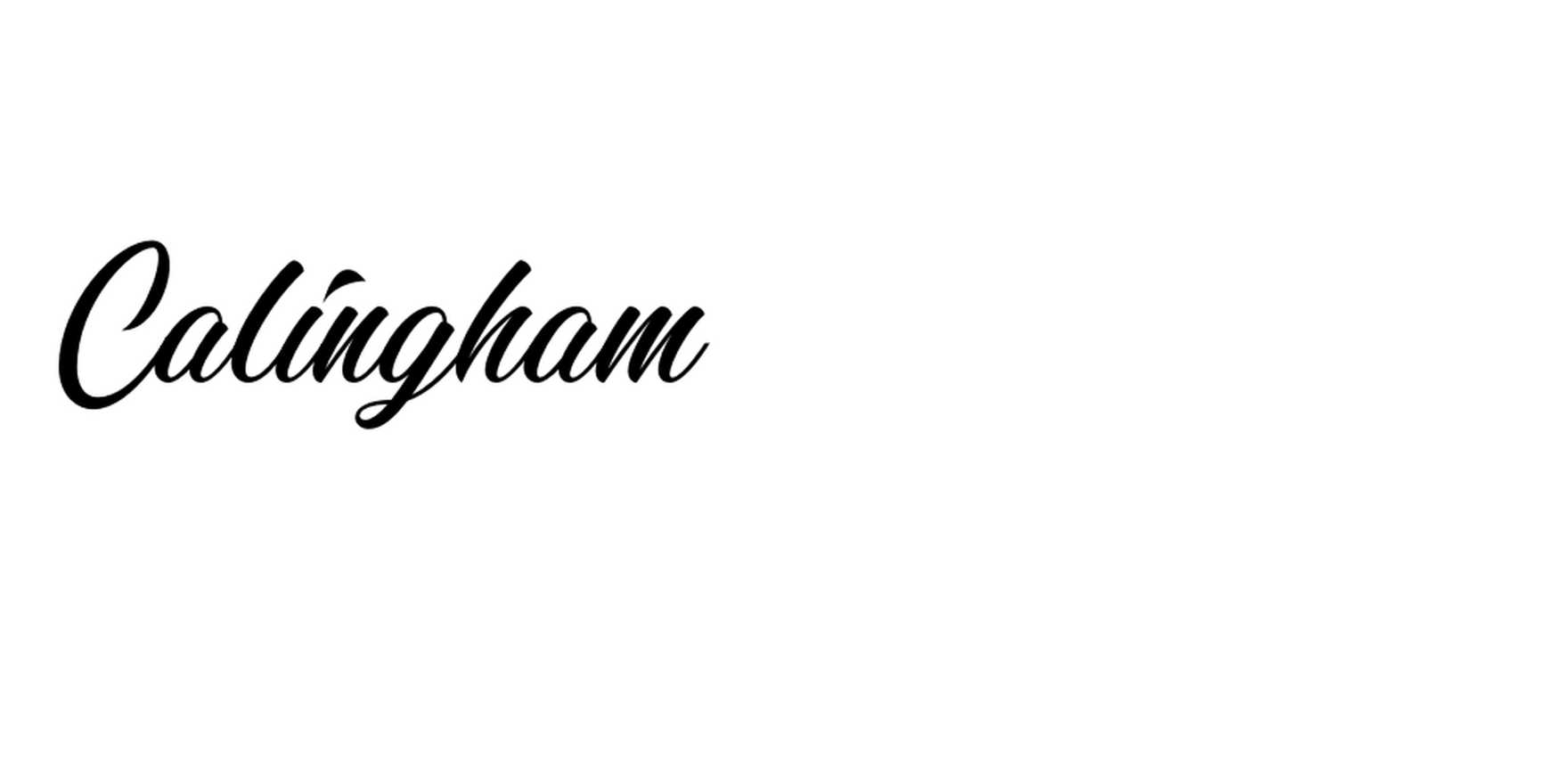 Calingham in use - Fonts In Use