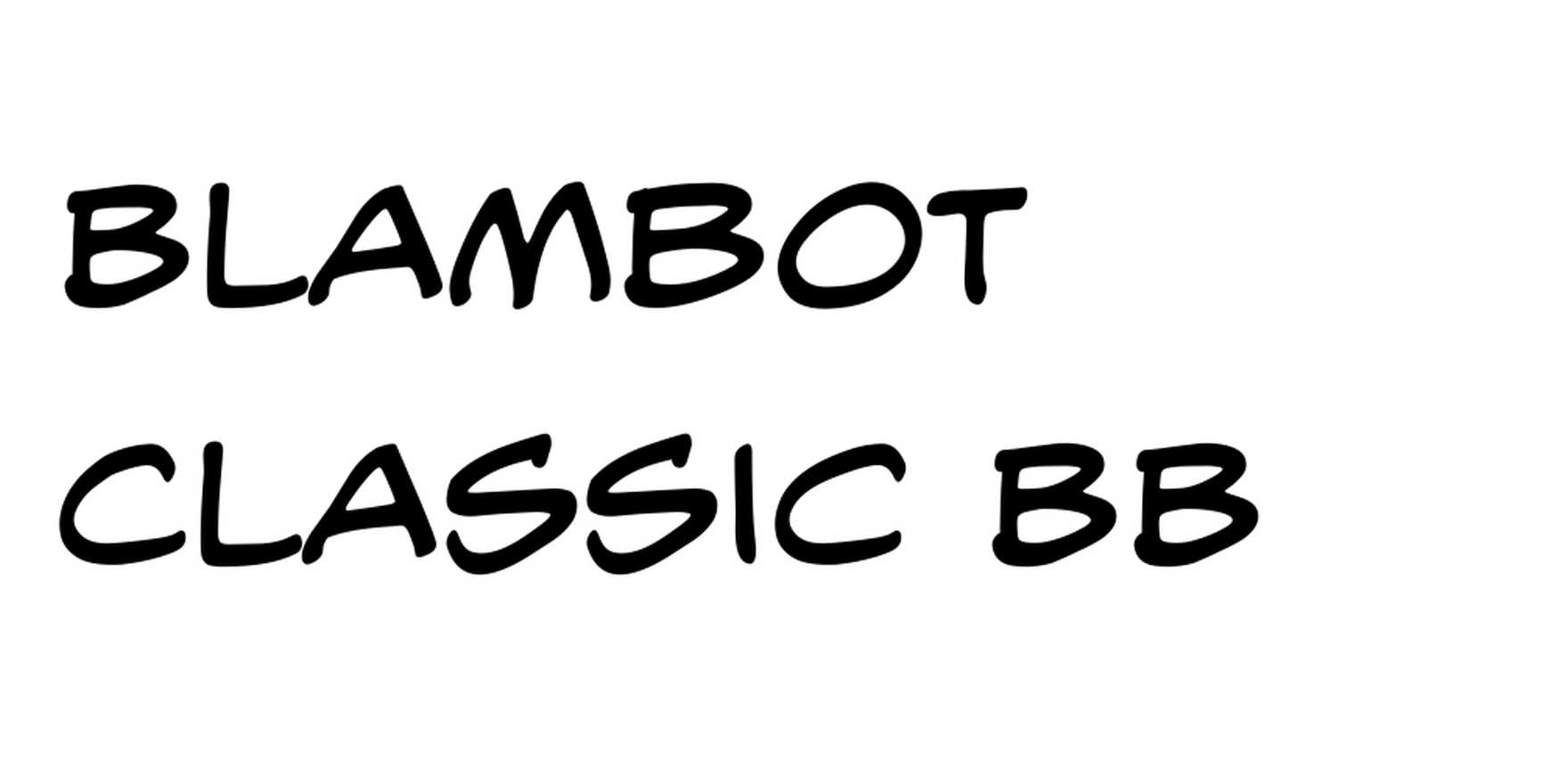 Blambot Classic BB in use - Fonts In Use
