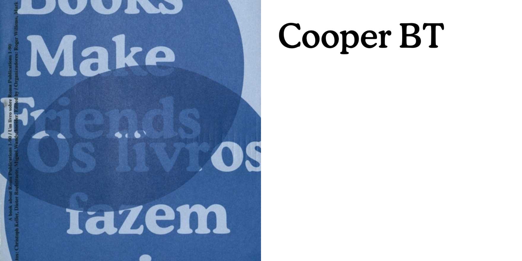 Books Make Friends - Fonts In Use