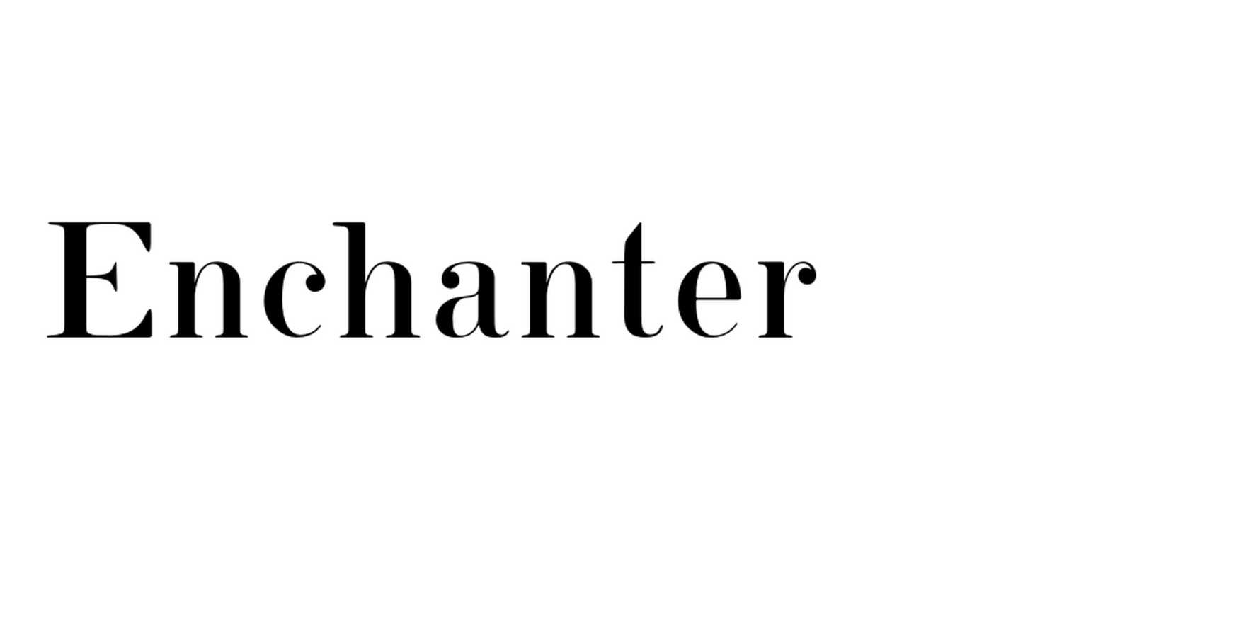Enchanter in use - Fonts In Use