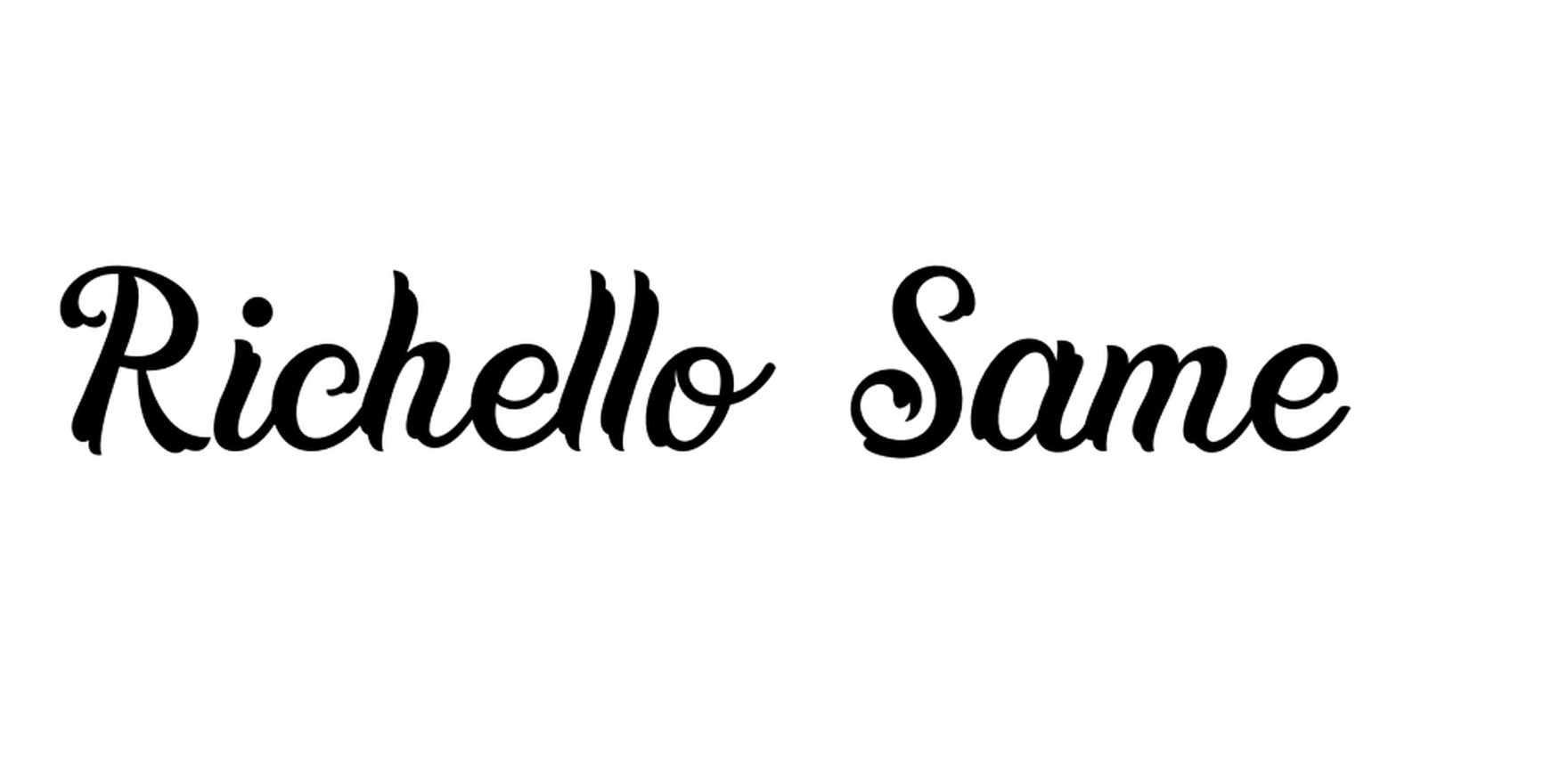 Richello Same in use - Fonts In Use