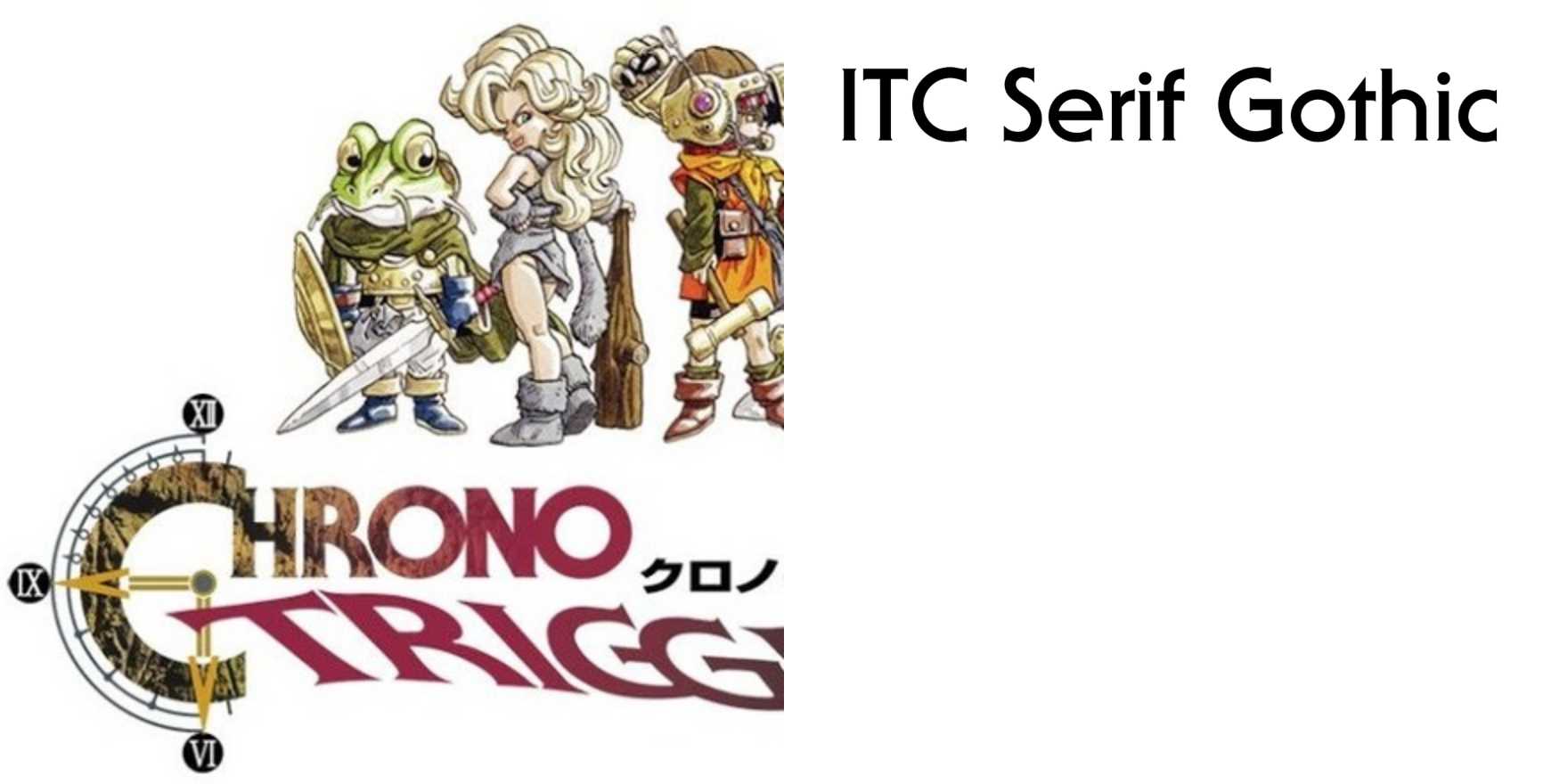 Chrono Trigger and Chrono Cross - Fonts In Use