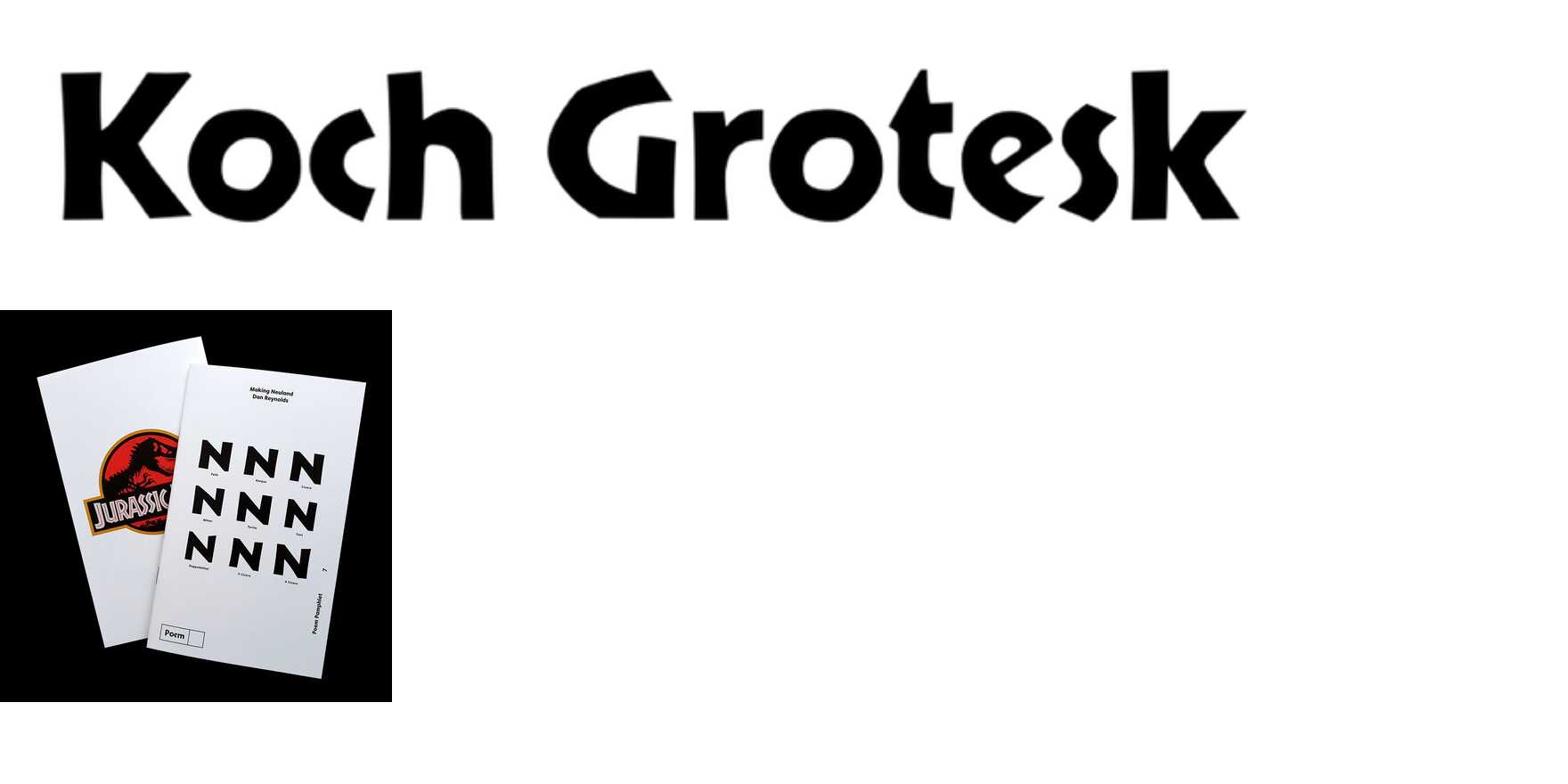 Koch Grotesk in use - Fonts In Use