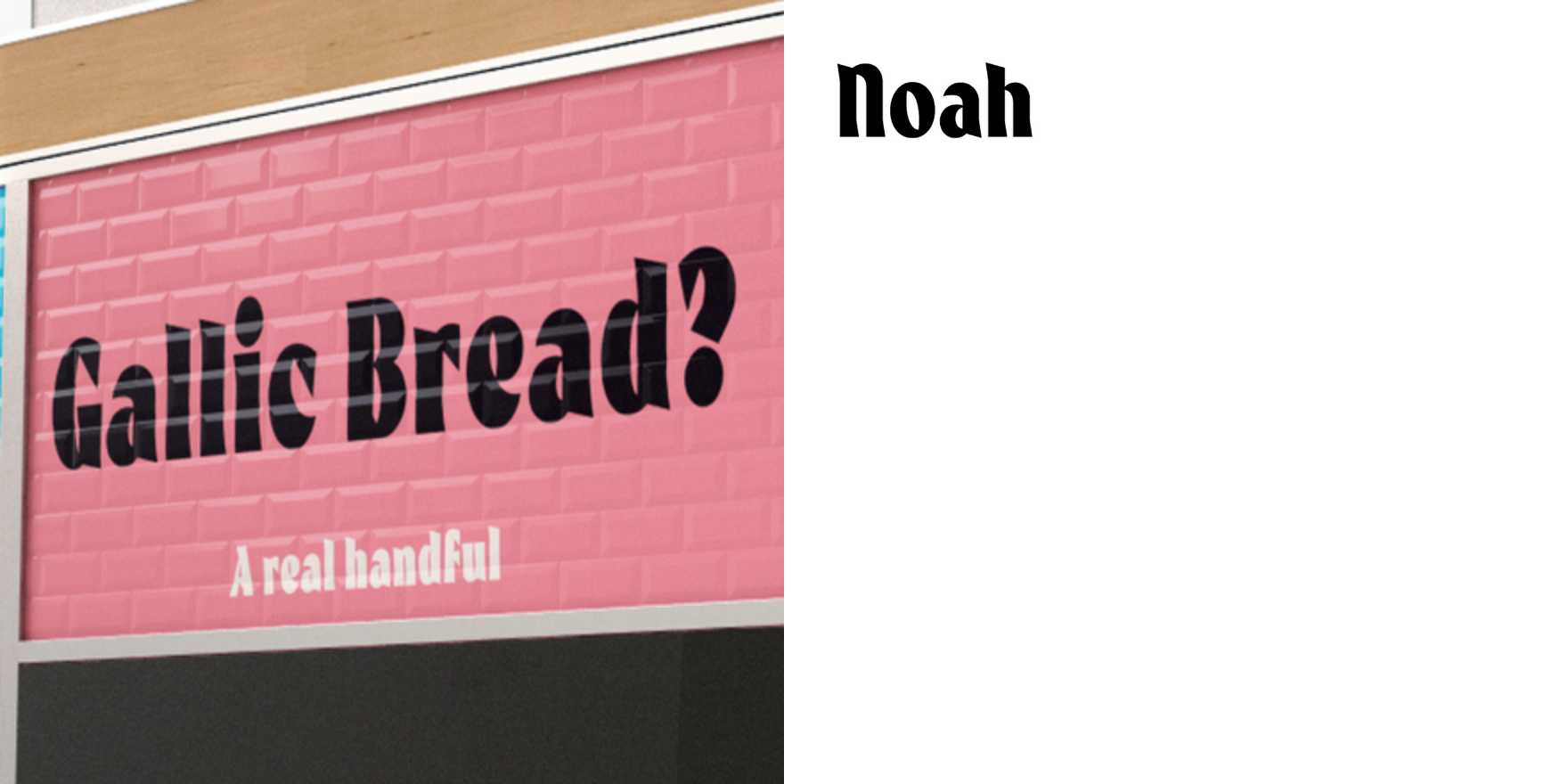 Upper Crust - Fonts In Use