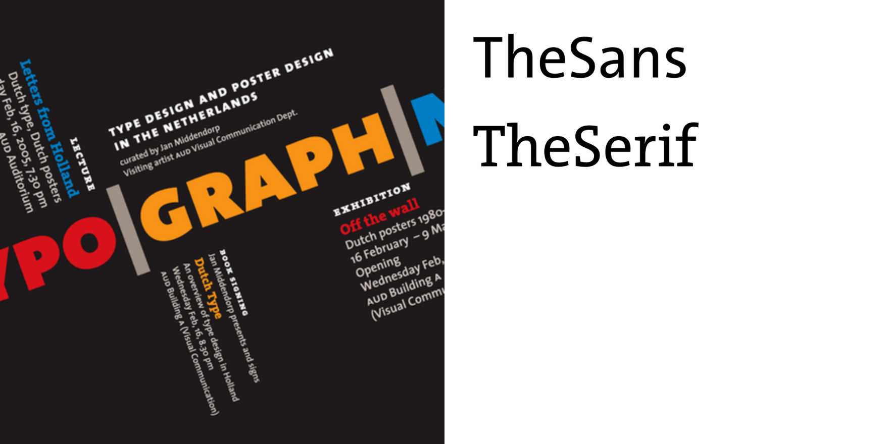 Typo|Graph|NL Poster - Fonts In Use