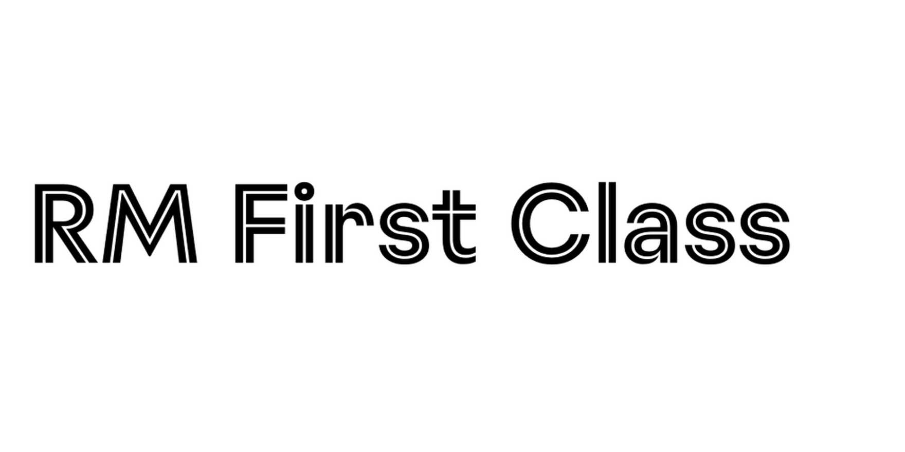 RM First Class in use - Fonts In Use