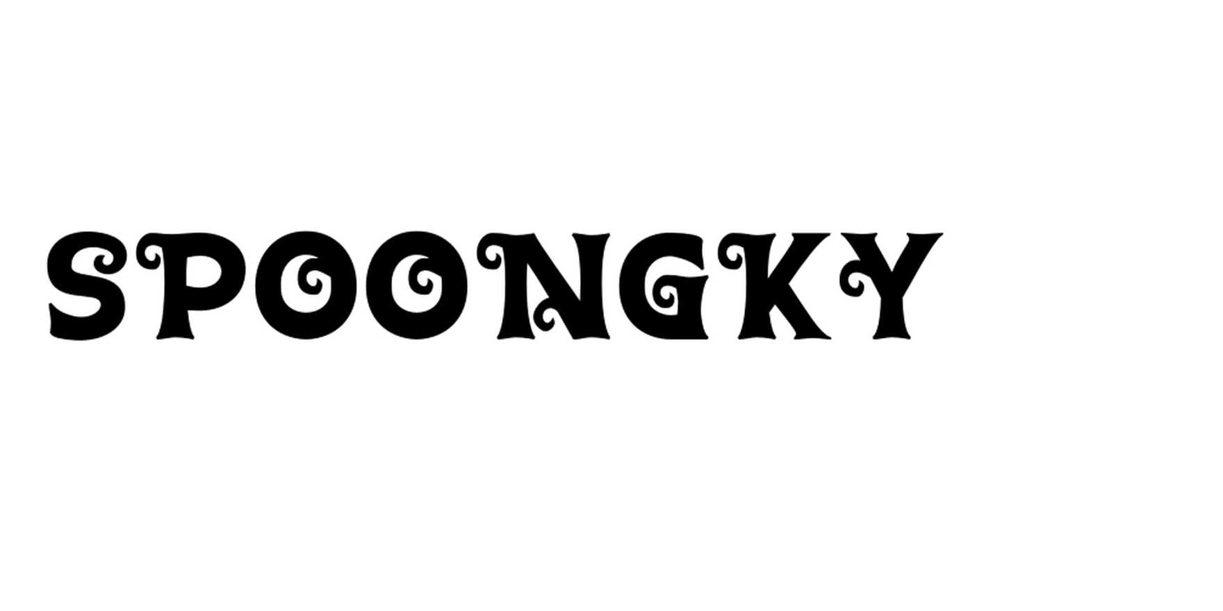 Spoongky in use - Fonts In Use