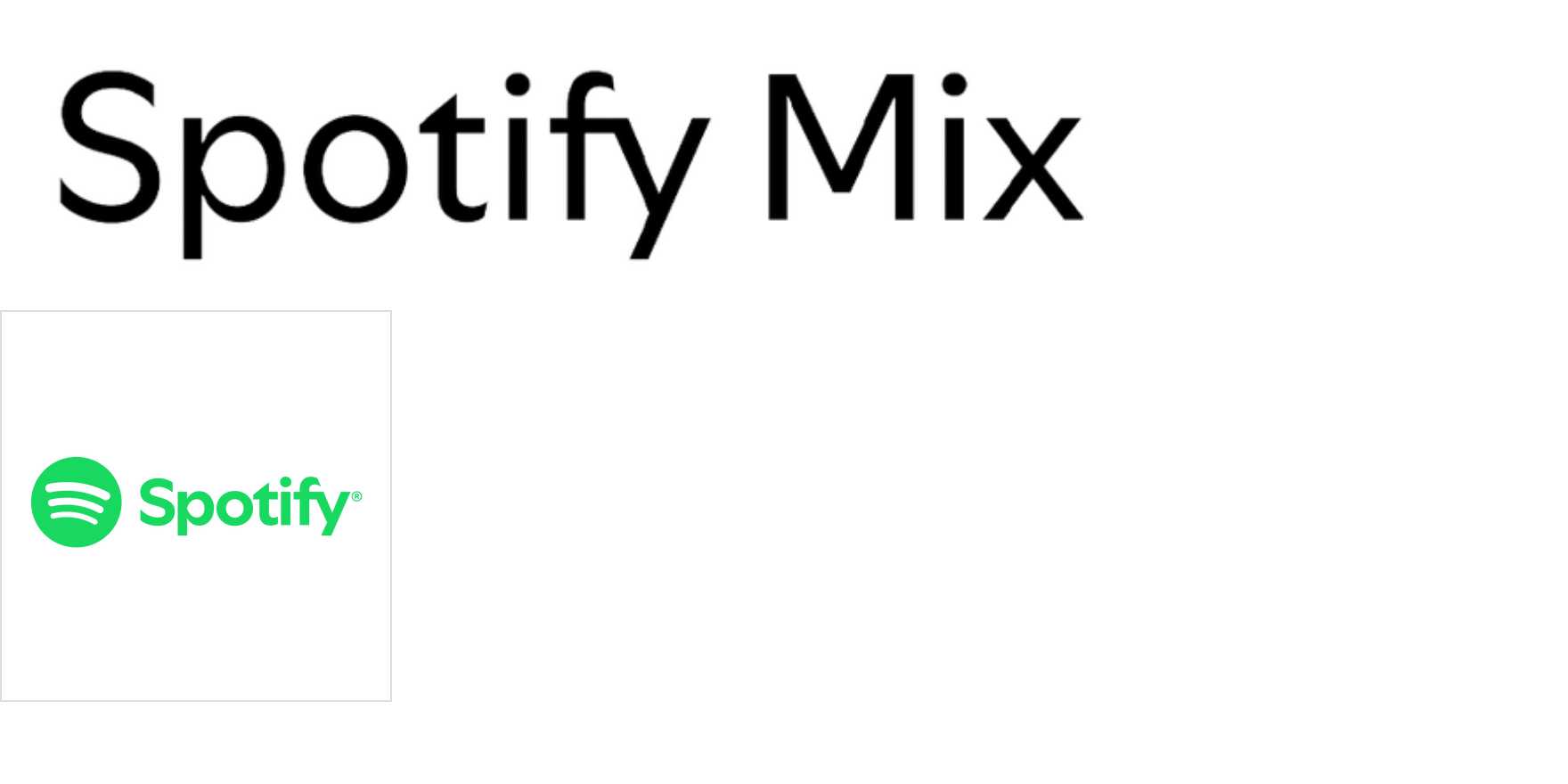 Spotify Mix in use - Fonts In Use