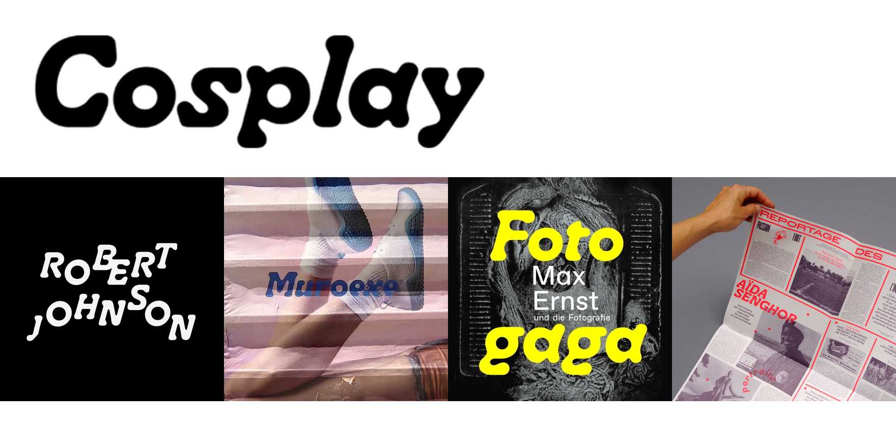 Cosplay in use - Fonts In Use