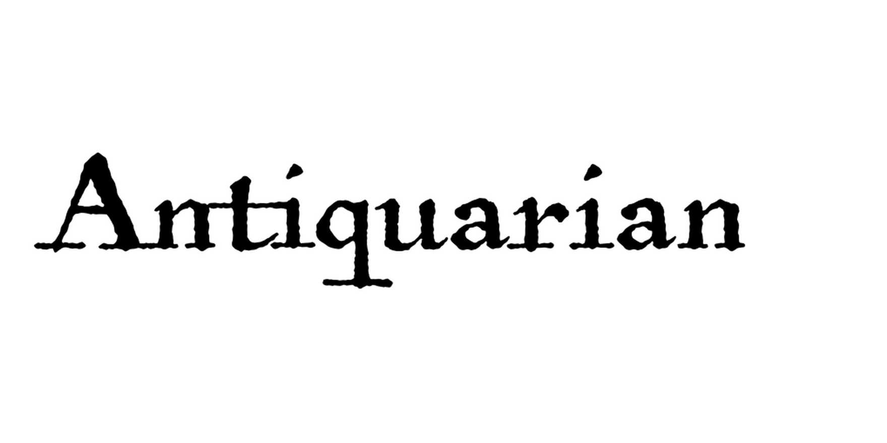 Antiquarian in use - Fonts In Use