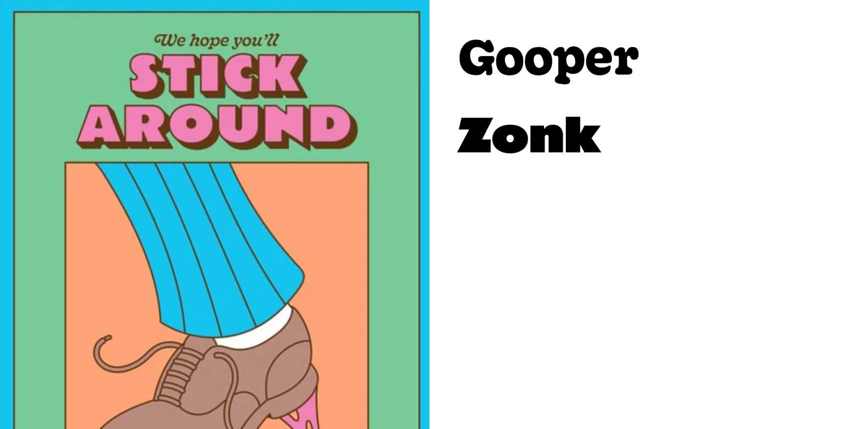 “Stick Around” art print - Fonts In Use