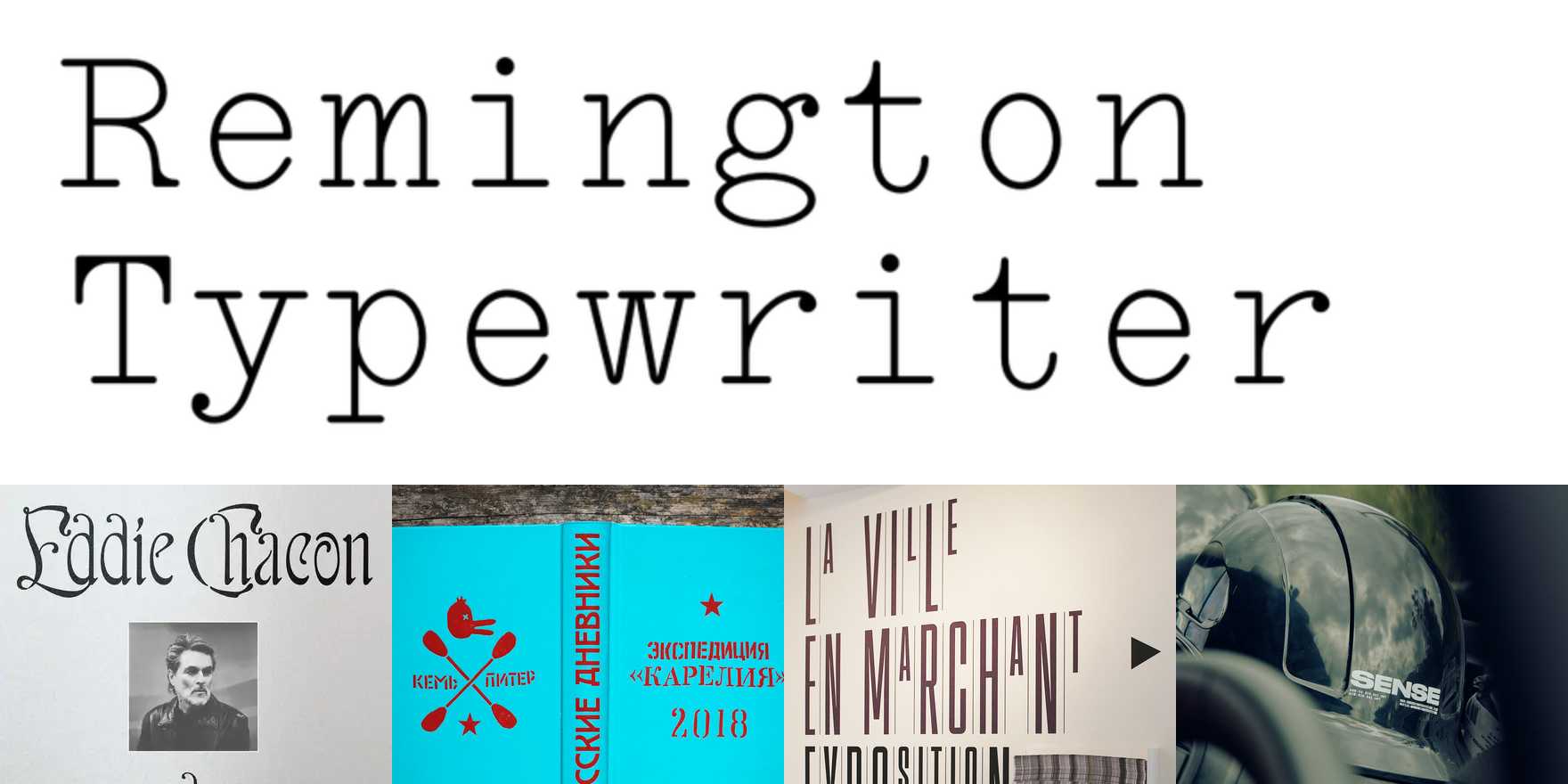 LTC Remington Typewriter in use - Fonts In Use