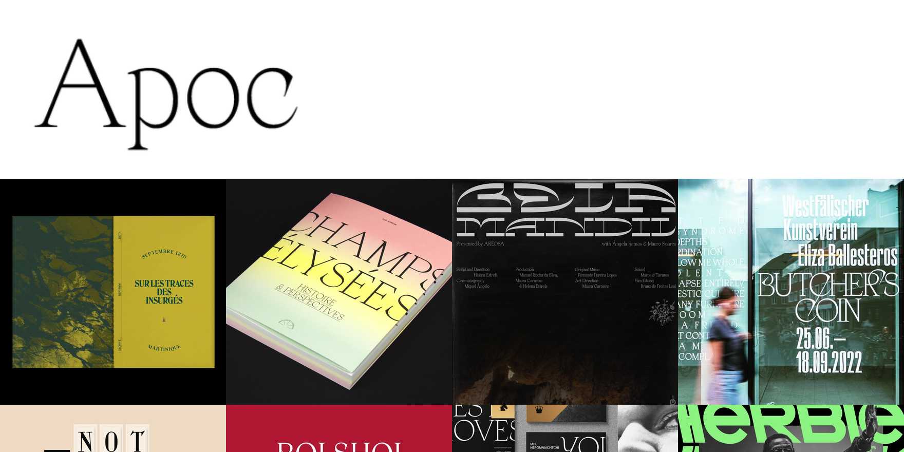 Apoc in use - Fonts In Use