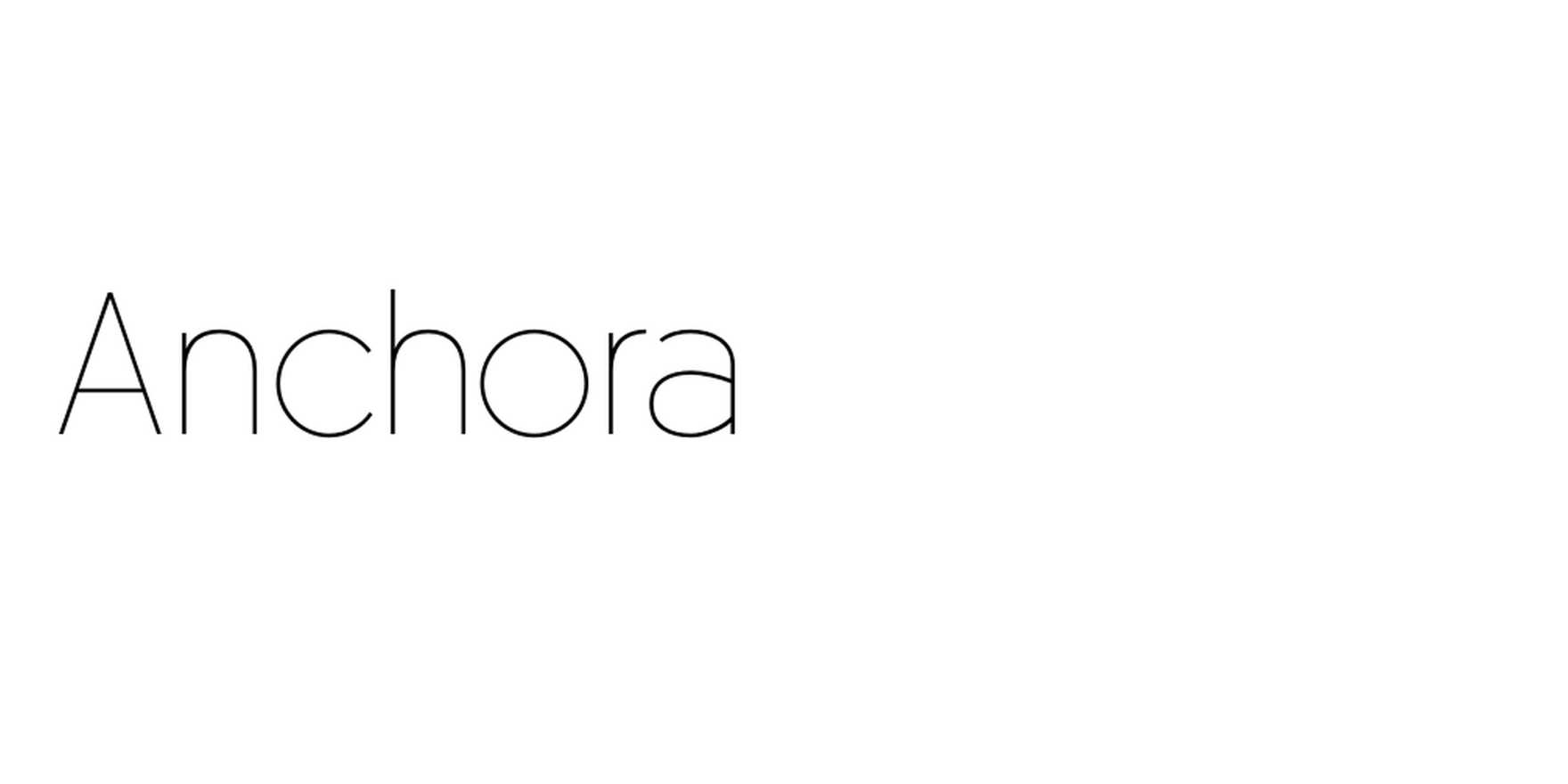 Anchora in use - Fonts In Use