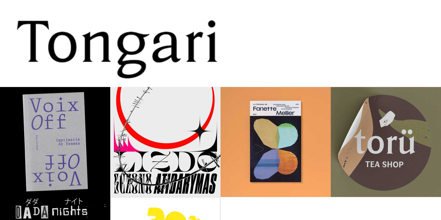 Tongari in use - Fonts In Use