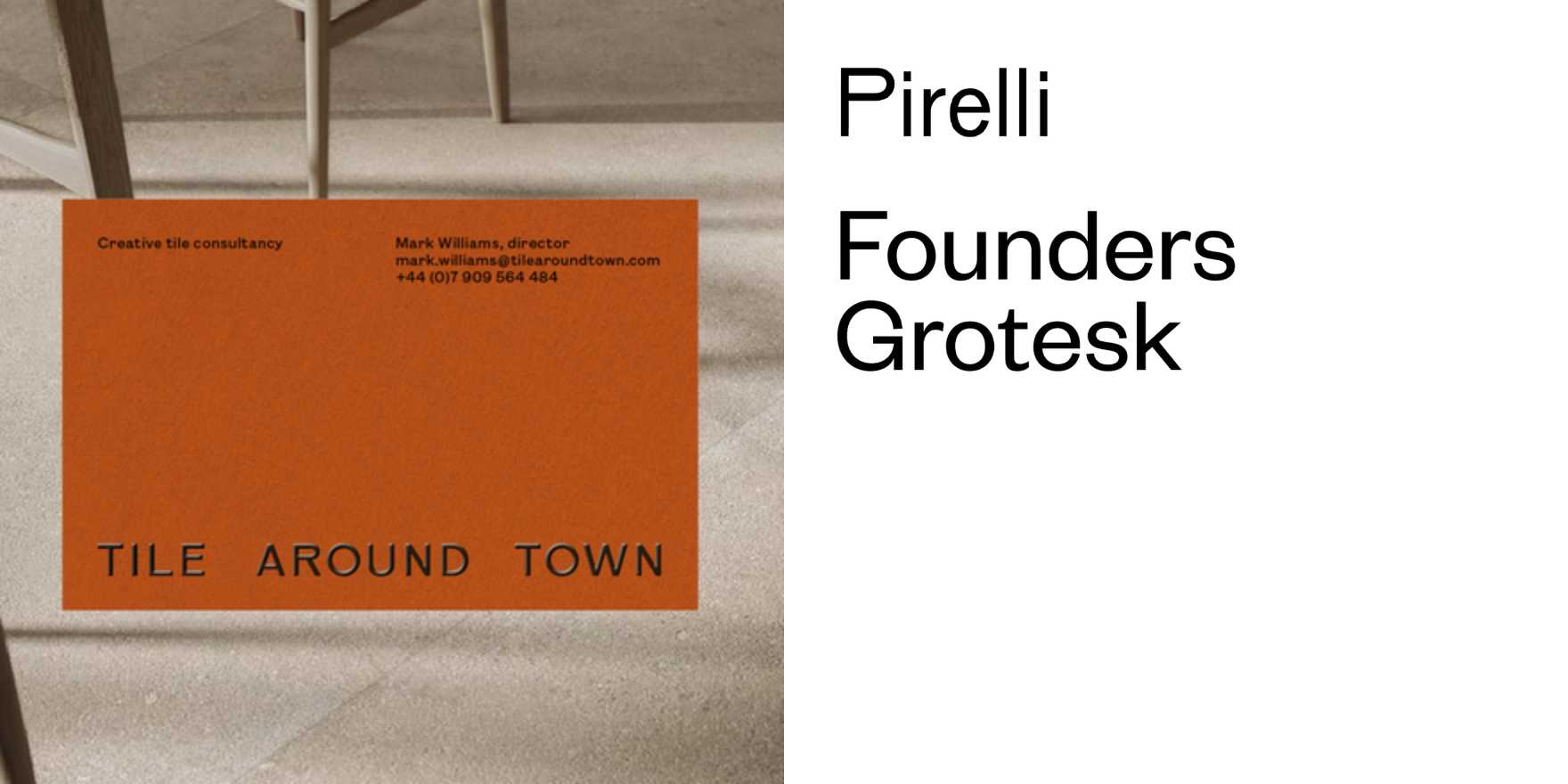 Tilearoundtown visual identity - Fonts In Use