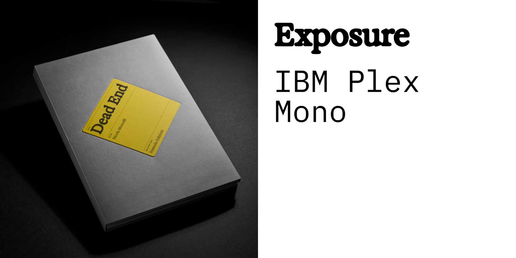 Dead End by Nicola Moscelli - Fonts In Use