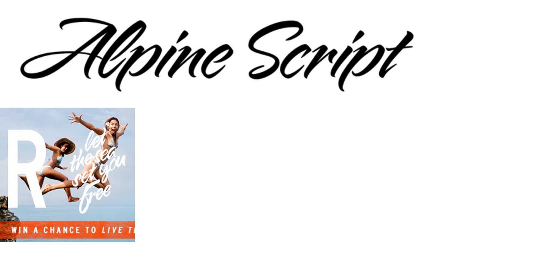 Alpine Script in use - Fonts In Use