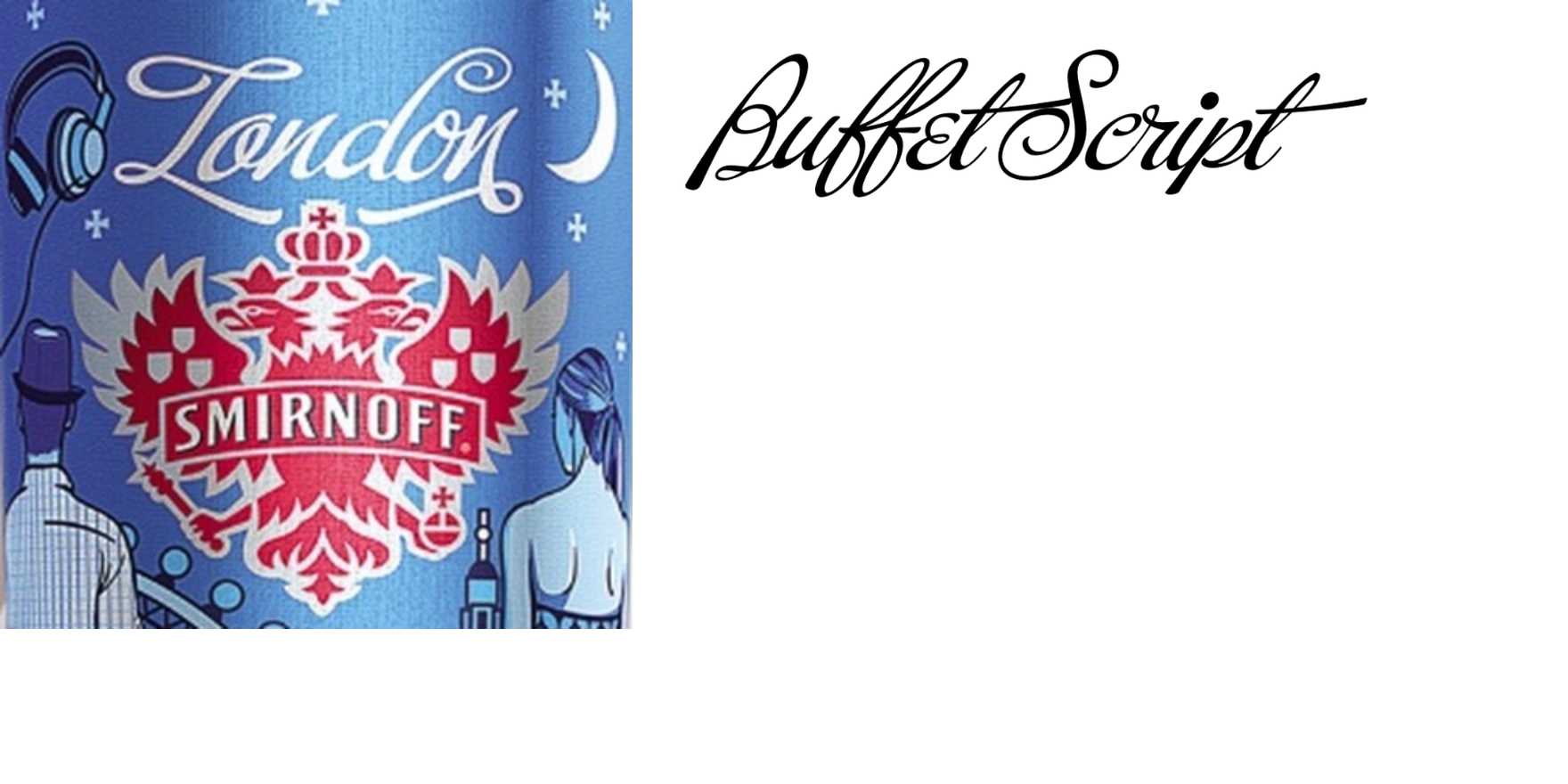 Smirnoff London Limited Edition - Fonts In Use