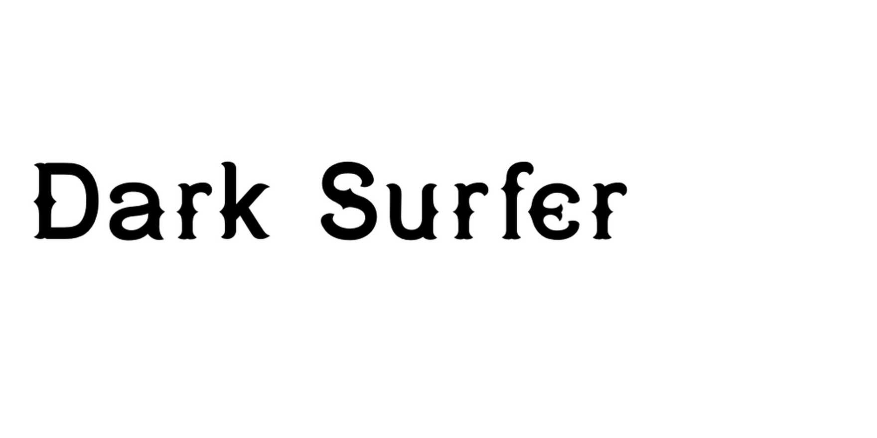 Dark Surfer in use - Fonts In Use