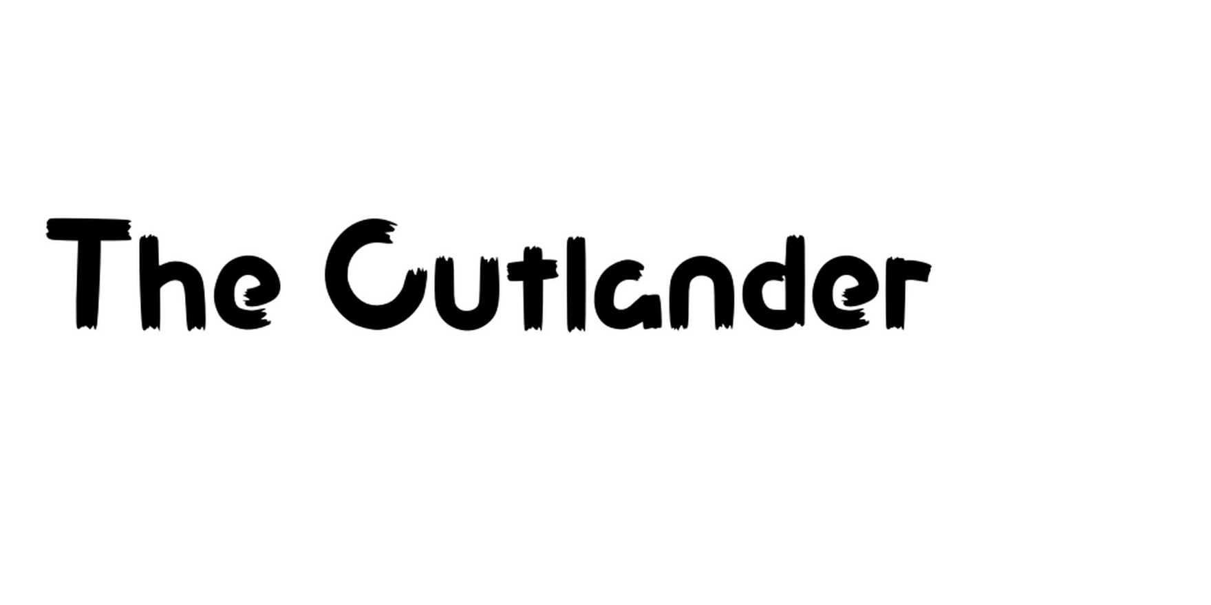 The Outlander in use - Fonts In Use