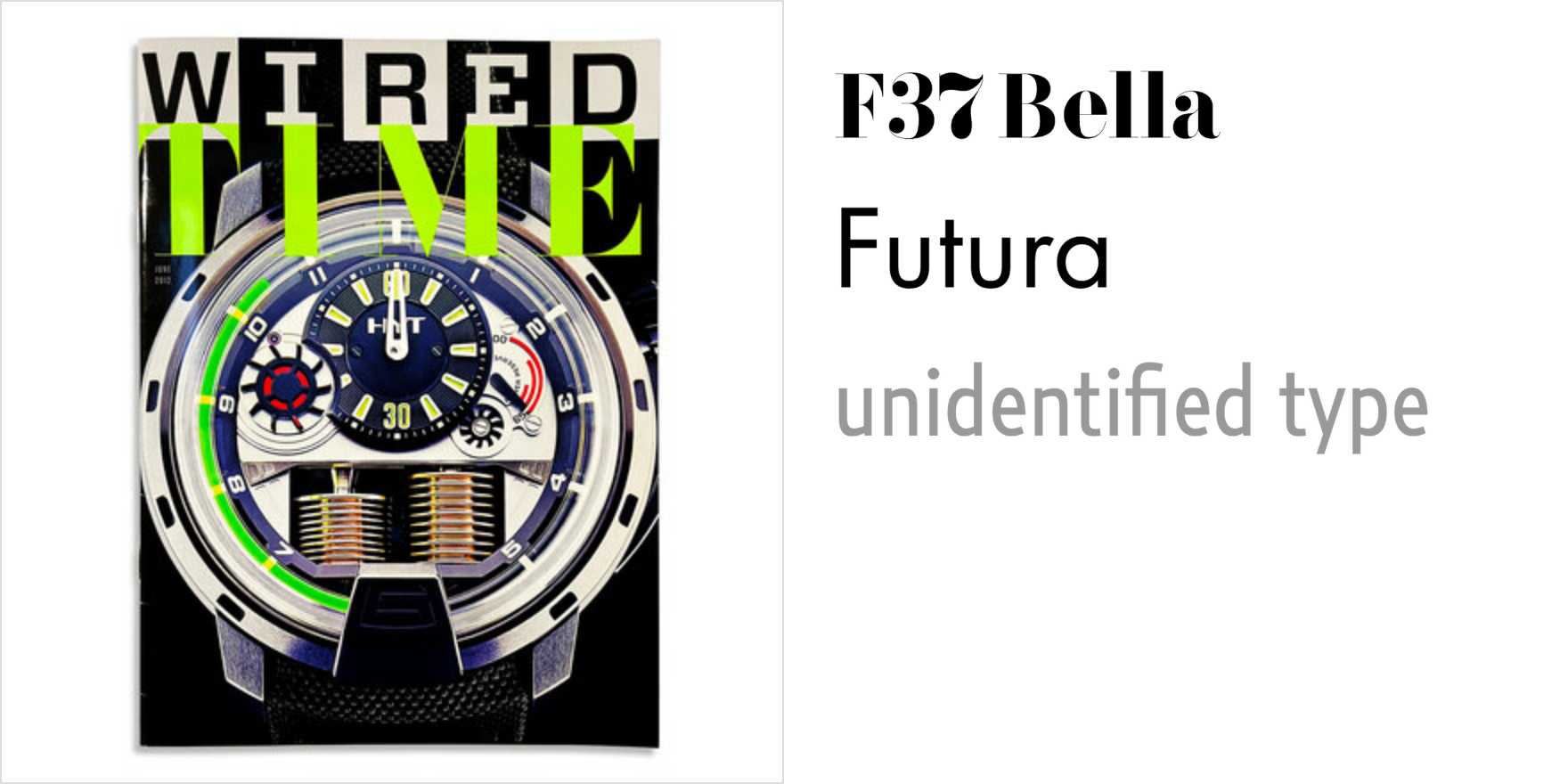 Wired magazine “Sound & Vision” (2011) and “Time” (2012) - Fonts In Use