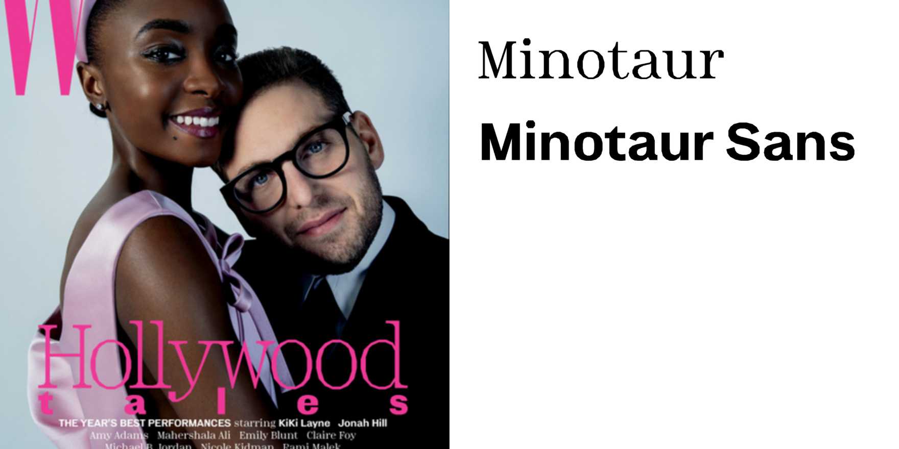 W magazine, January 2019, “Hollywood tales” - Fonts In Use