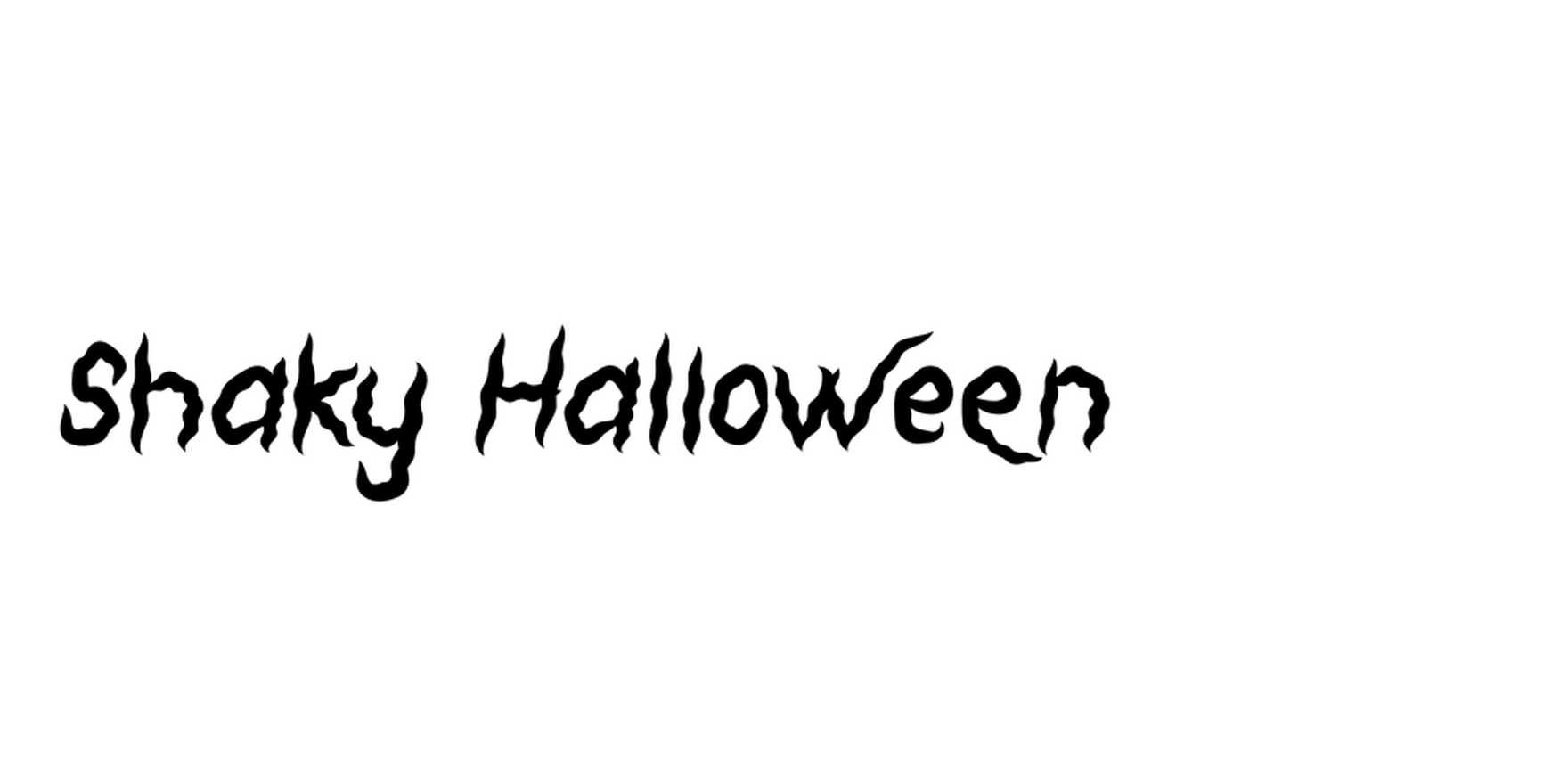 Shaky Halloween in use - Fonts In Use