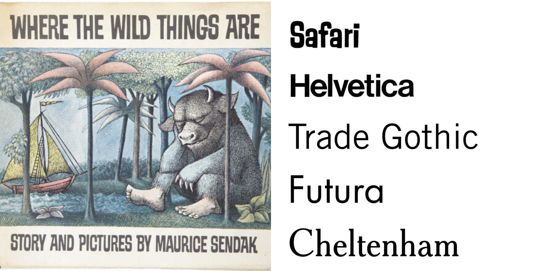 where the wild things are lettering