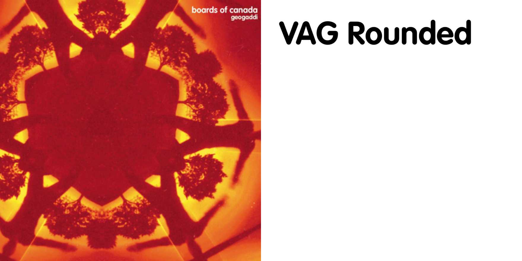 Boards of Canada – Geogaddi album art - Fonts In Use