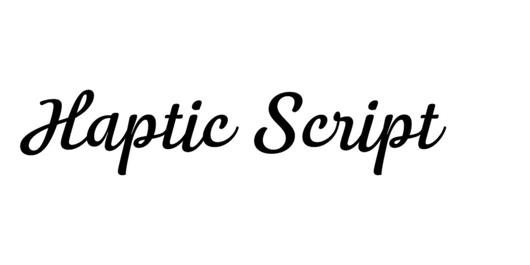 Haptic Script in use - Fonts In Use