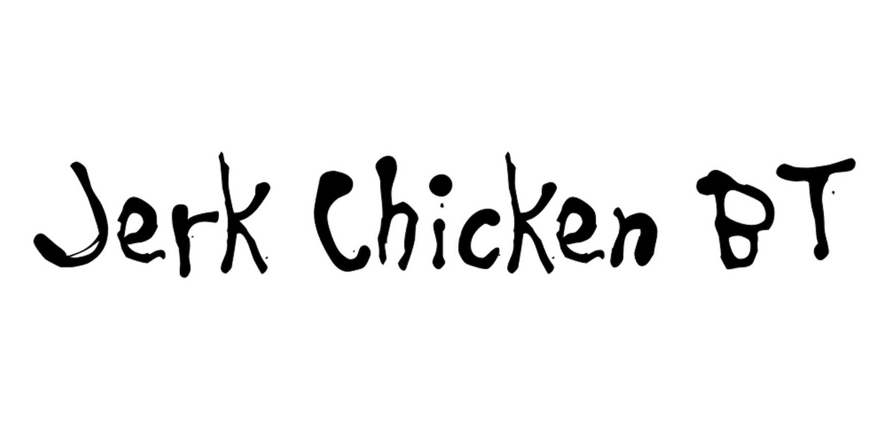 Jerk Chicken BT in use - Fonts In Use