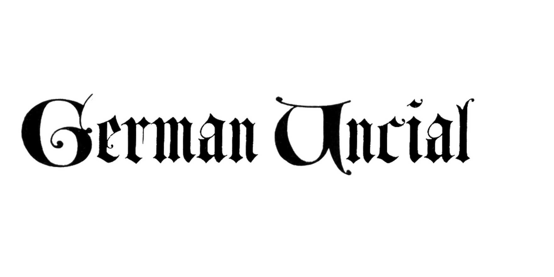 German Uncial Gothic in use - Fonts In Use
