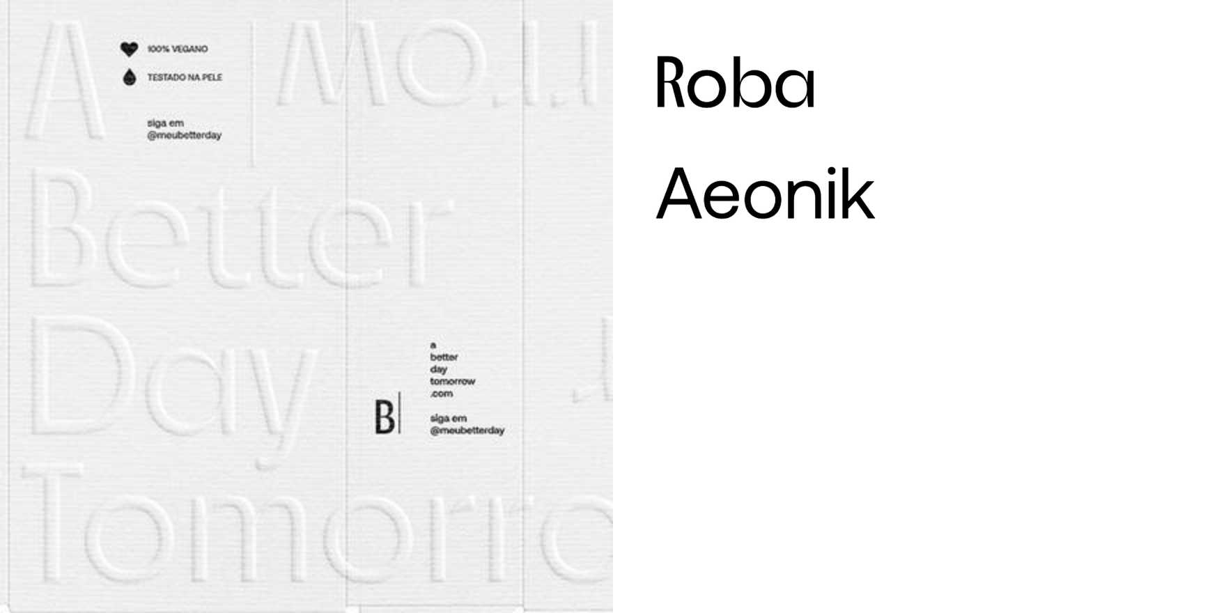 A Better Day Tomorrow - Fonts In Use