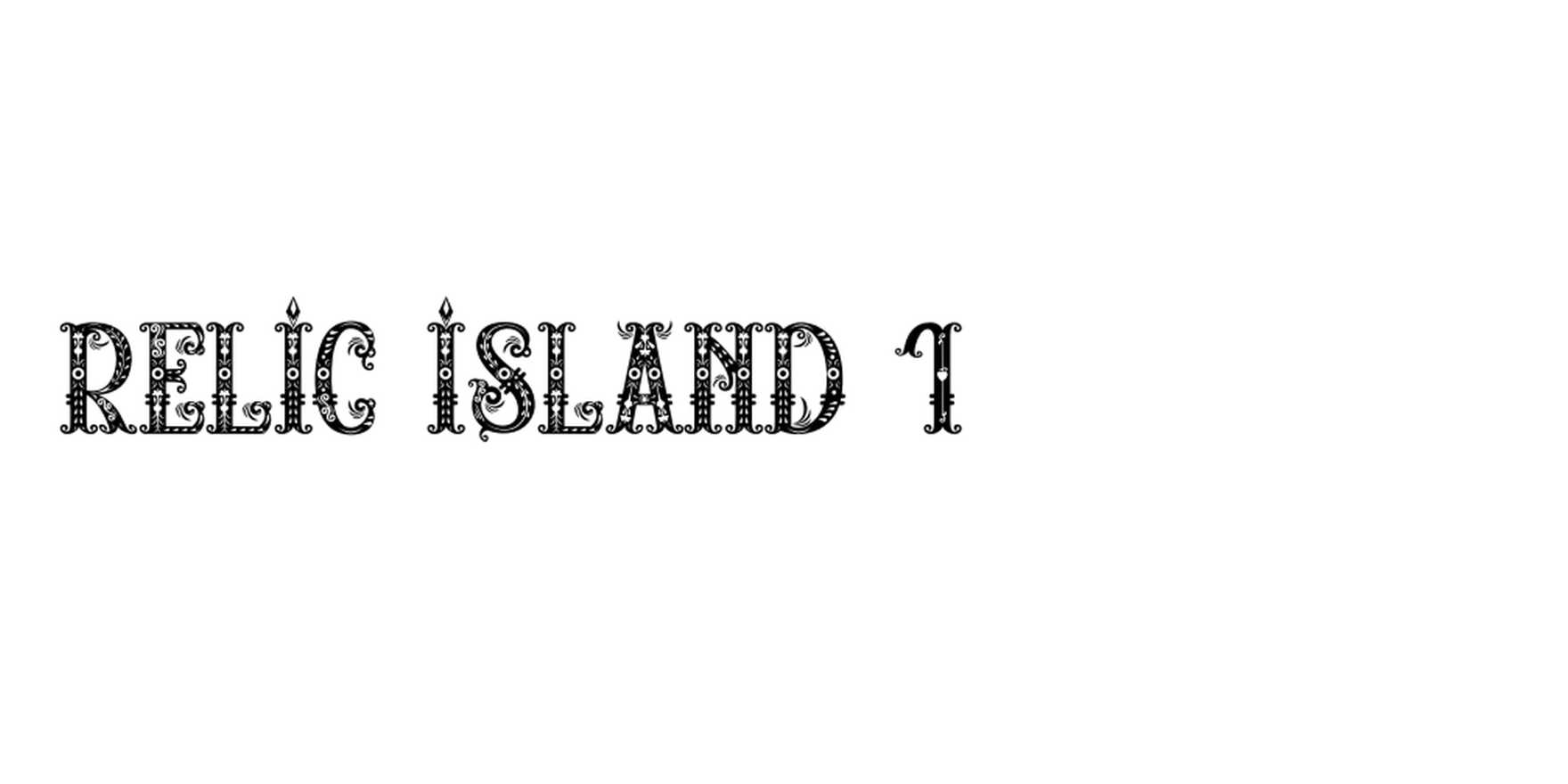 Relic Island 1 in use - Fonts In Use
