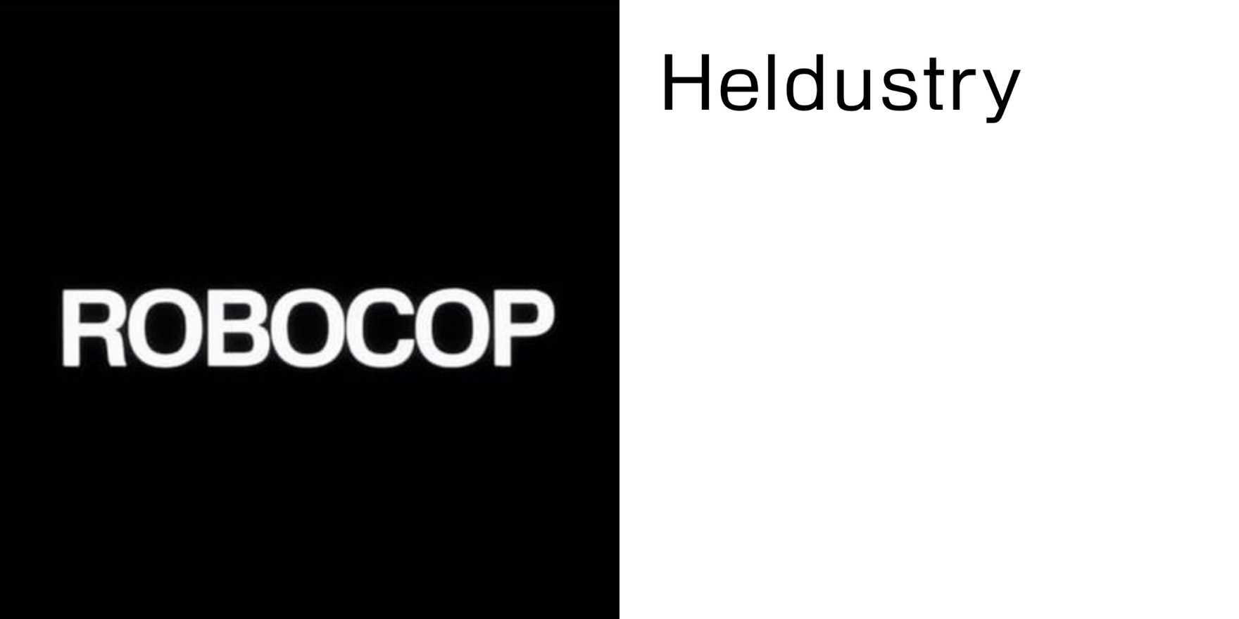 RoboCop (1987) end credits - Fonts In Use