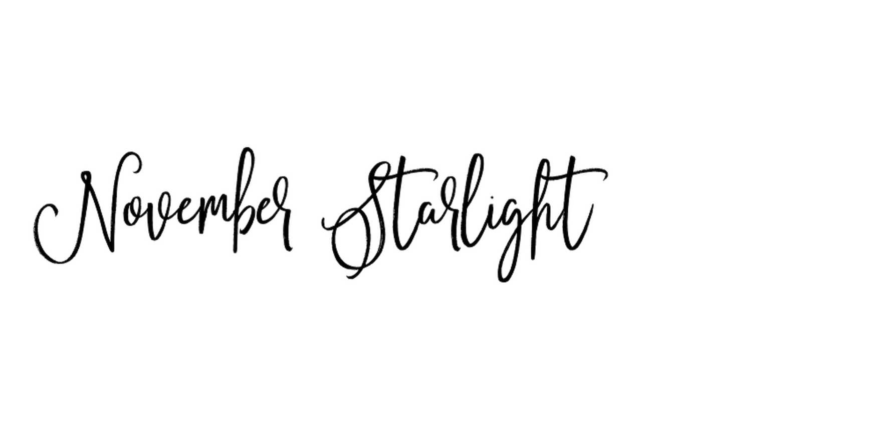 November Starlight in use - Fonts In Use