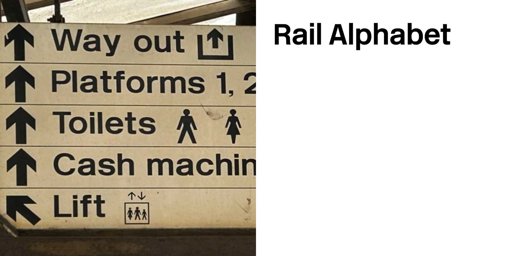 British Rail identity and signs (1965–1990s) - Fonts In Use