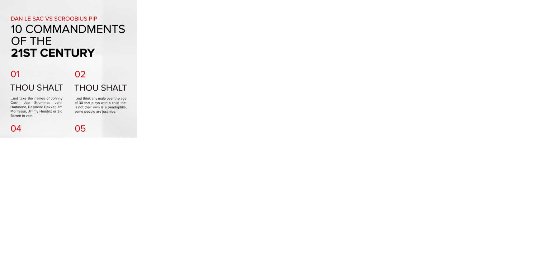 Ten Commandments - Fonts In Use