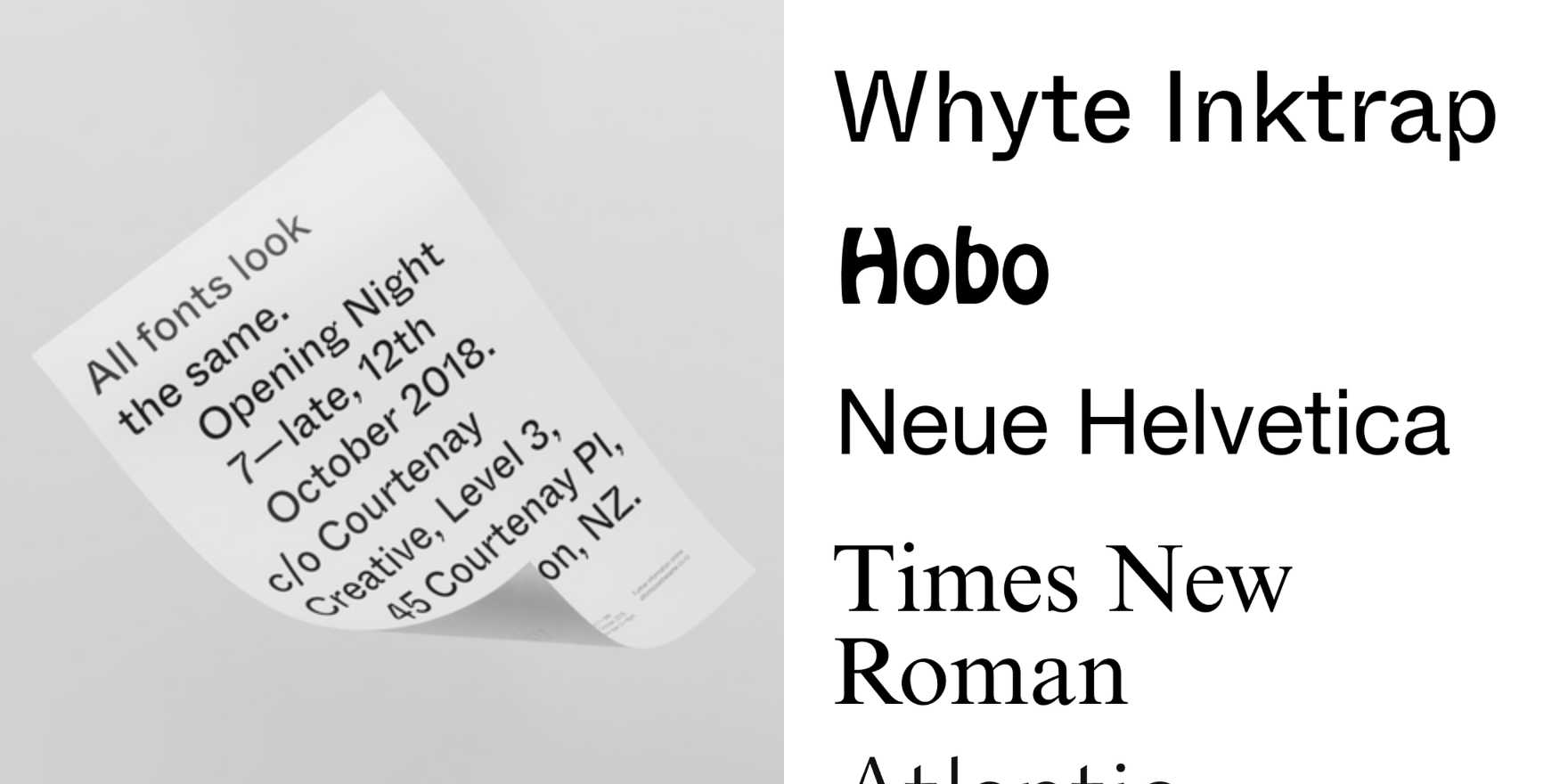 All fonts look the same - Fonts In Use