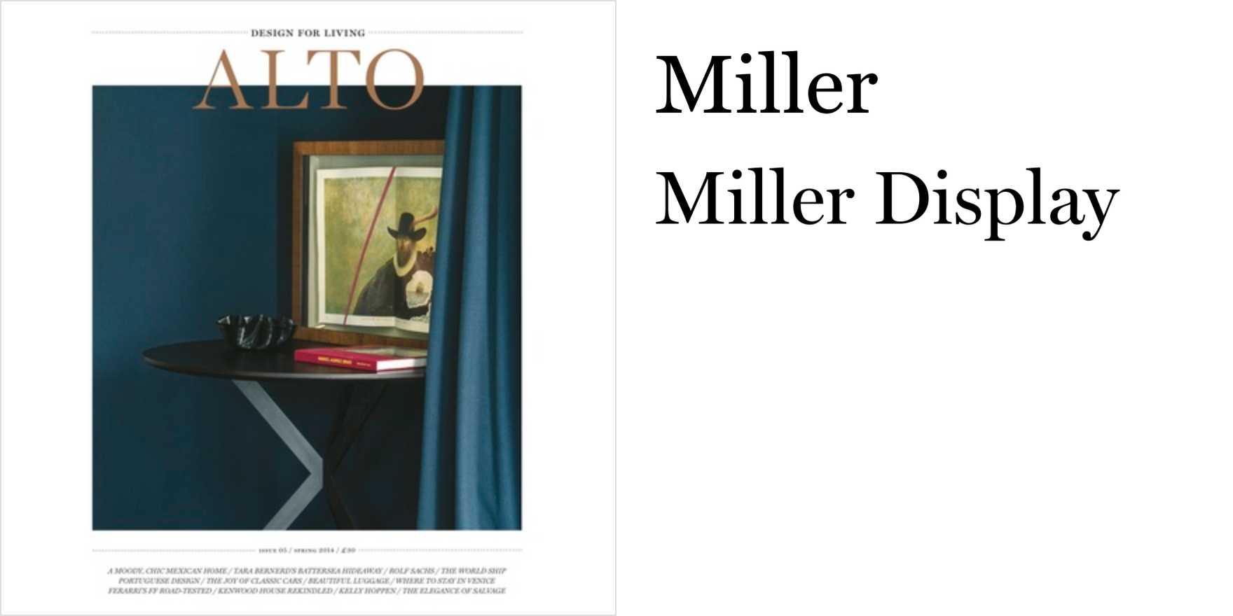 ALTO Magazine - Fonts In Use