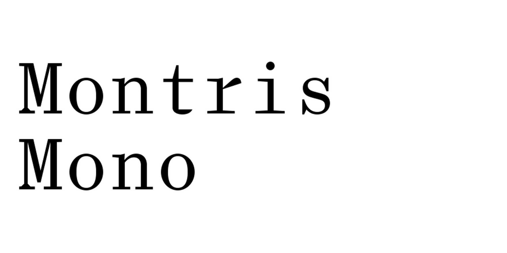 Montris Mono in use - Fonts In Use