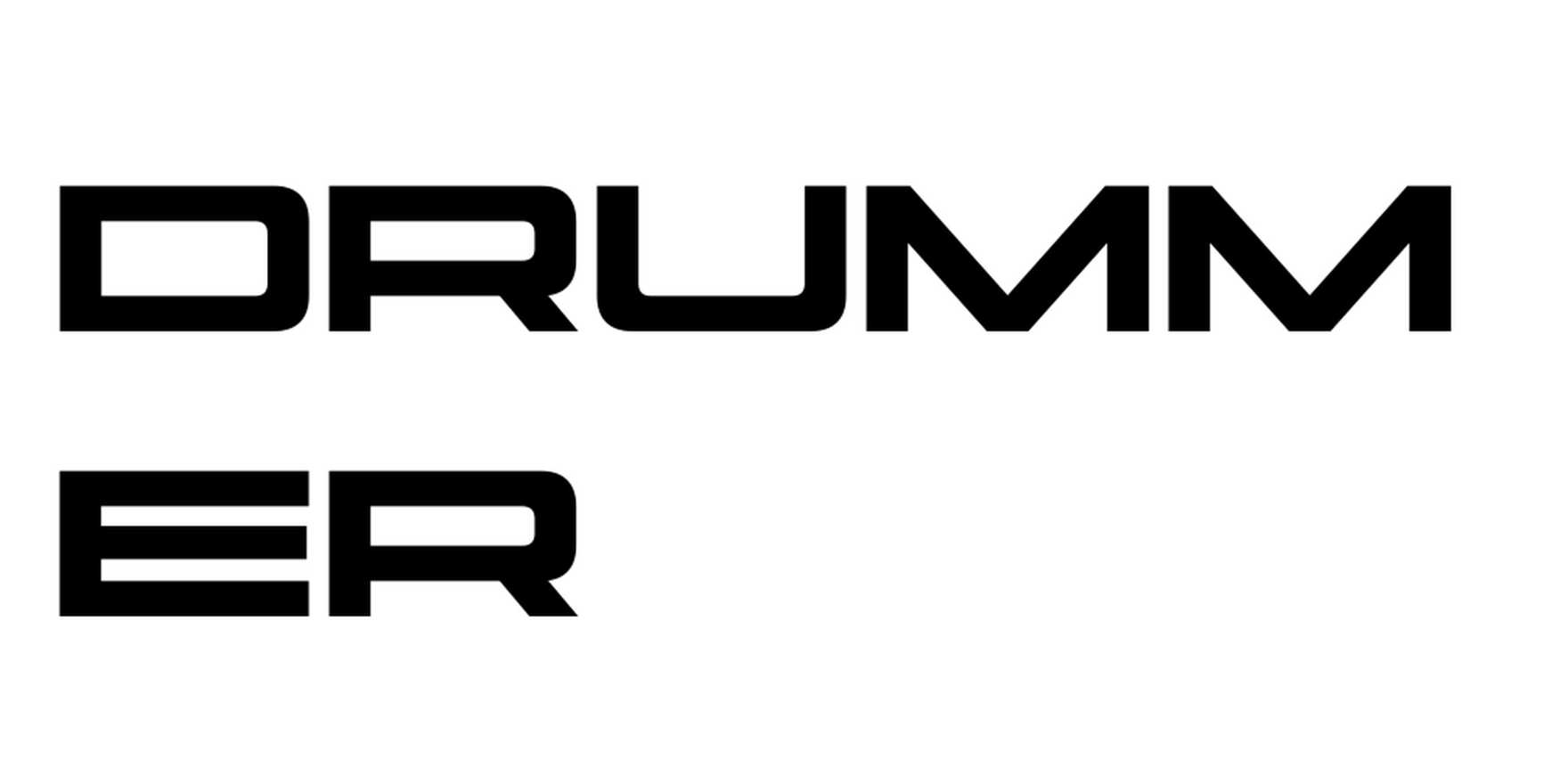Drummer in use - Fonts In Use