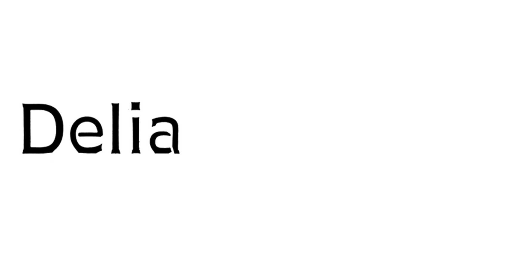 Delia in use - Fonts In Use