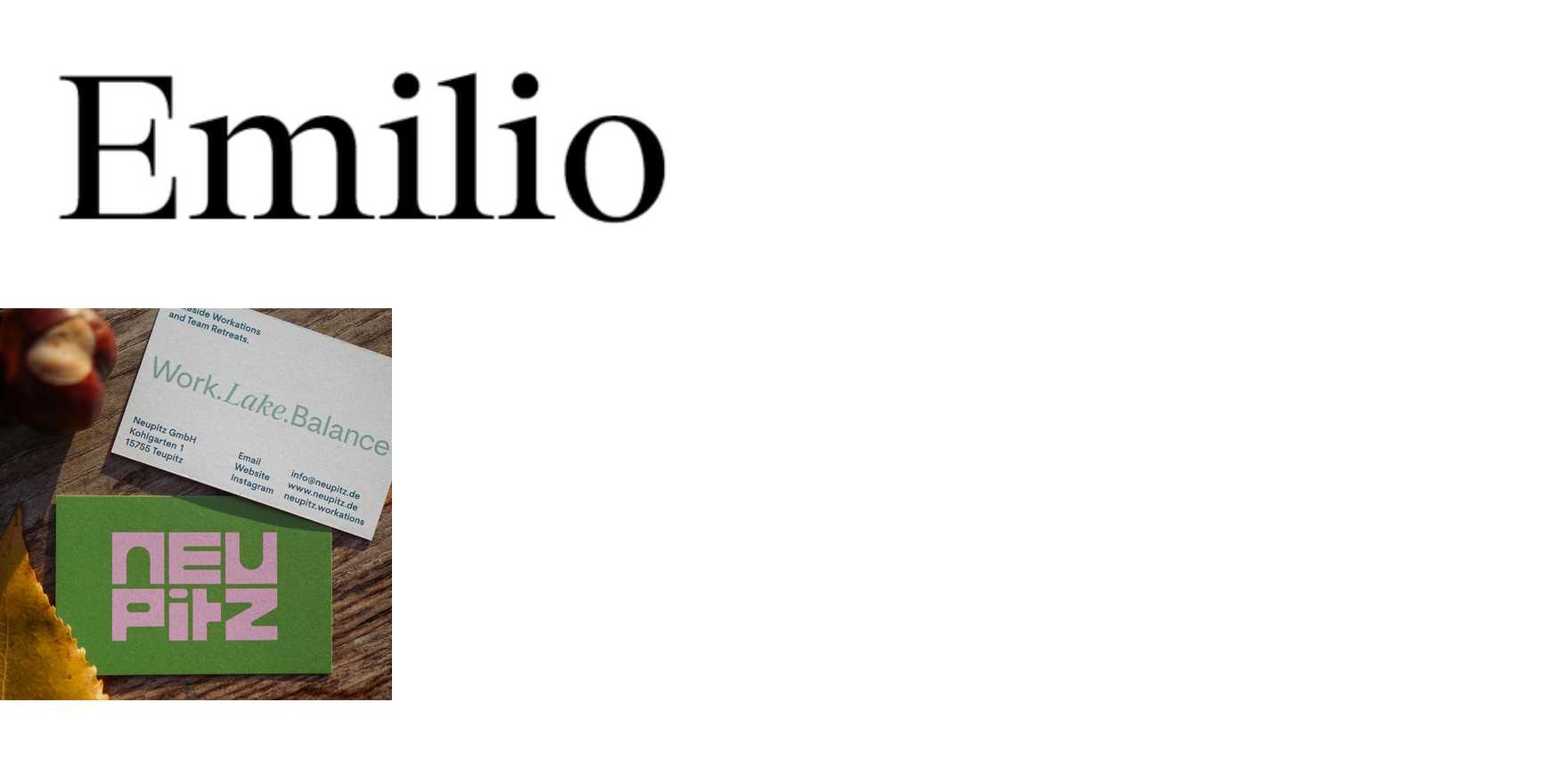 Emilio in use - Fonts In Use