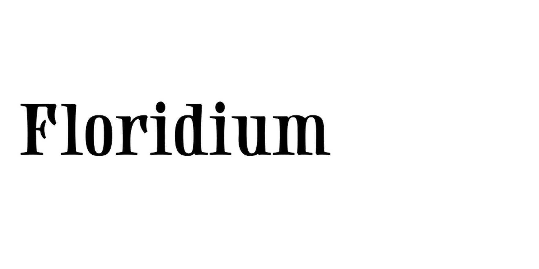 Floridium in use - Fonts In Use
