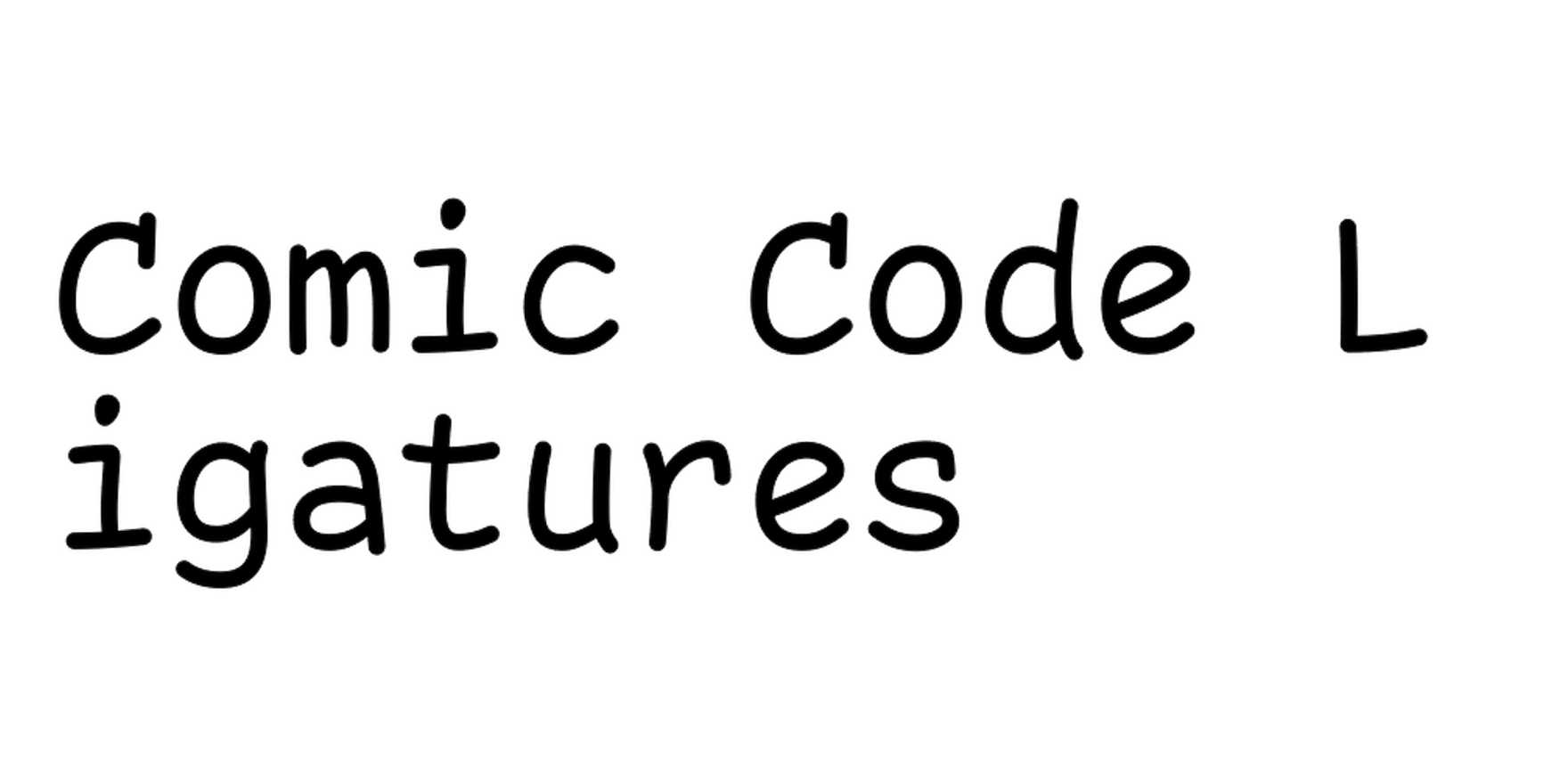 Comic Code Ligatures in use - Fonts In Use