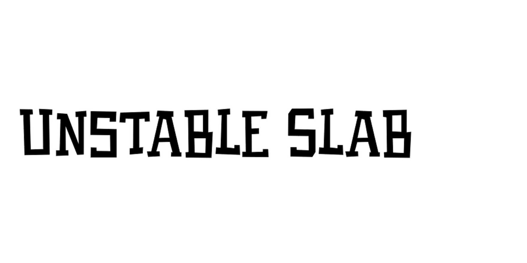 Unstable Slab in use - Fonts In Use