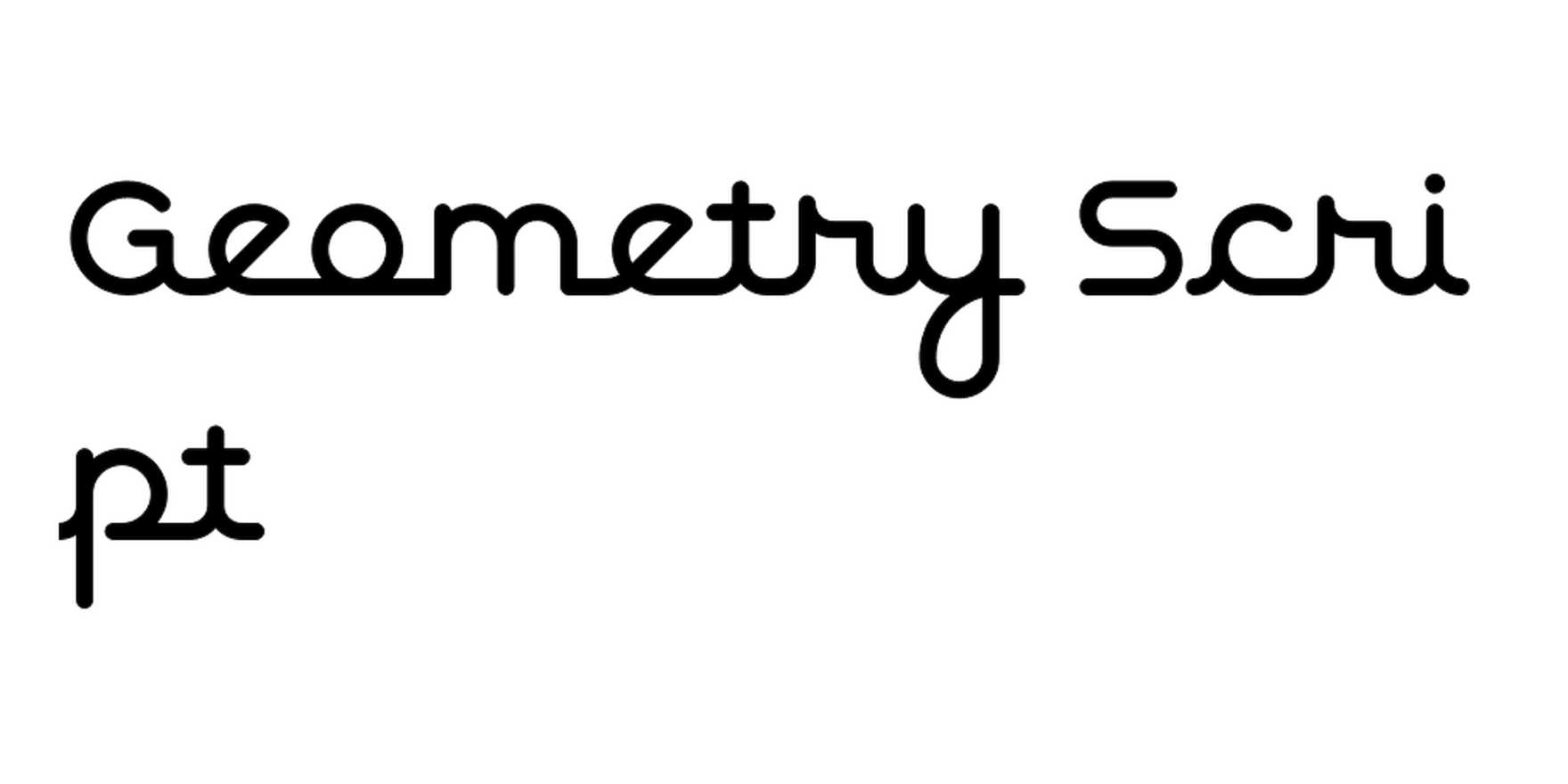 Geometry Script in use - Fonts In Use
