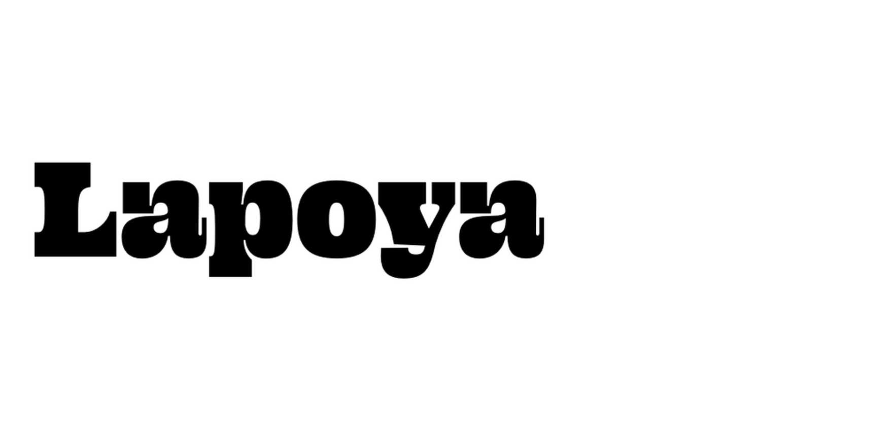Lapoya in use - Fonts In Use